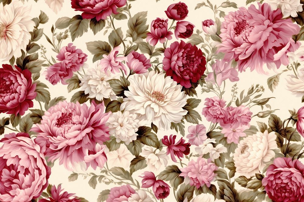 Flower and plant pattern flower | Free Photo Illustration - rawpixel