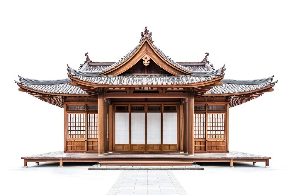 Asian wood building architecture shrine | Free Photo - rawpixel