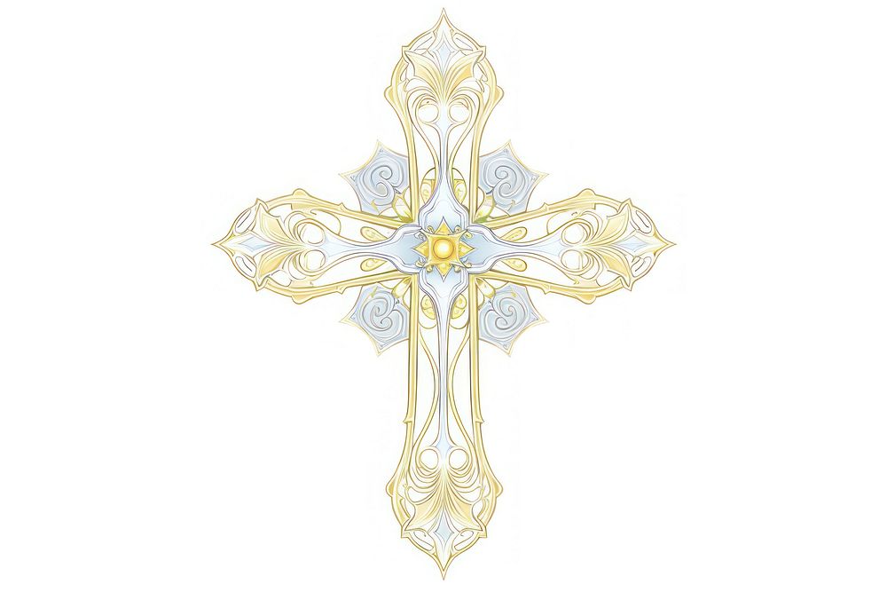 Jesus cross Alphonse Mucha style | Free Photo Illustration - rawpixel