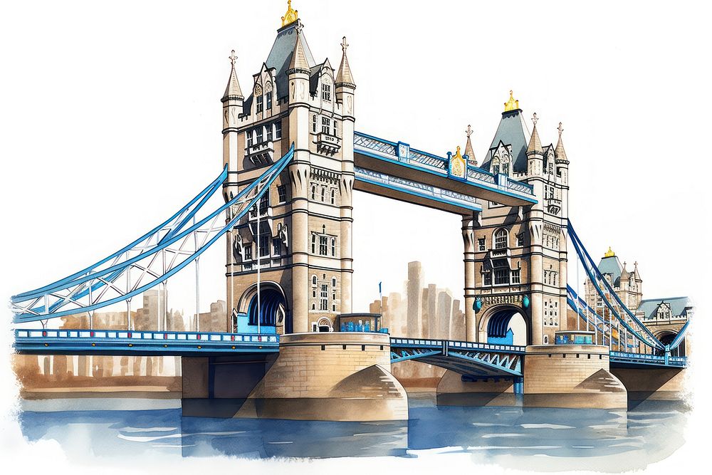 London bridge architecture landmark tower. | Premium Photo Illustration ...