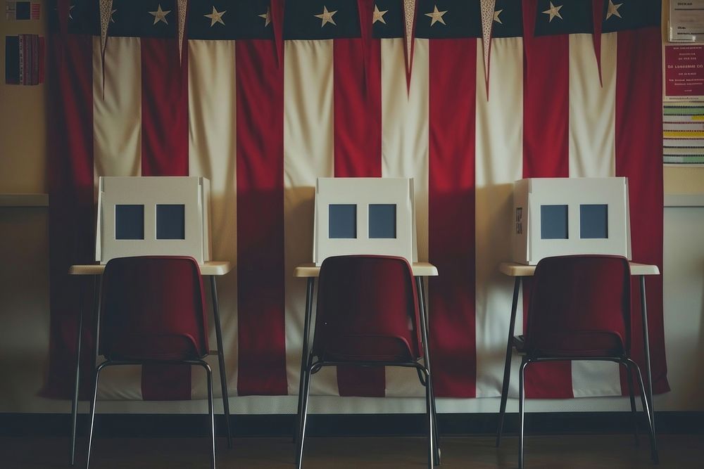 American Election furniture chair flag. | Premium Photo - rawpixel