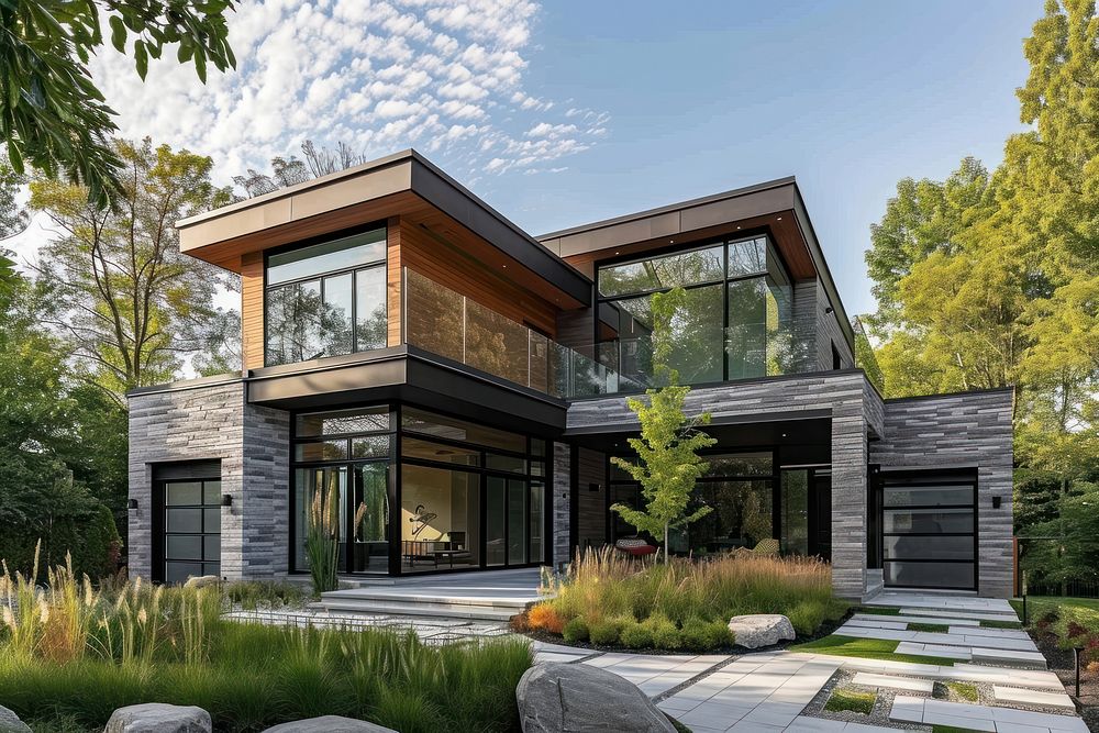 contemporary modern house nice suburb | Premium Photo - rawpixel