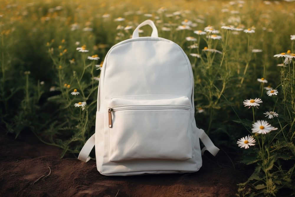 Backpack bag nature white outdoors. | Premium Photo - rawpixel