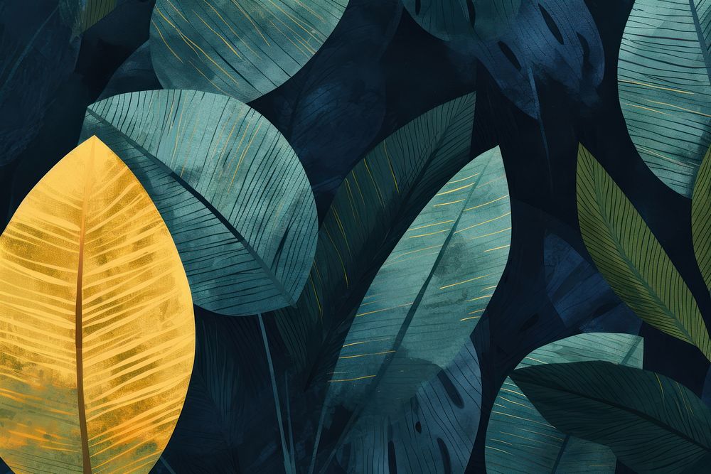 Simple abstract leaf patterns background | Premium Photo Illustration ...