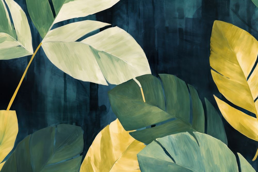 Simple abstract leaf patterns background | Free Photo Illustration ...