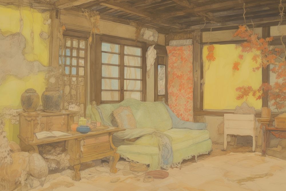 Samurai room Japan architecture furniture | Free Photo Illustration ...