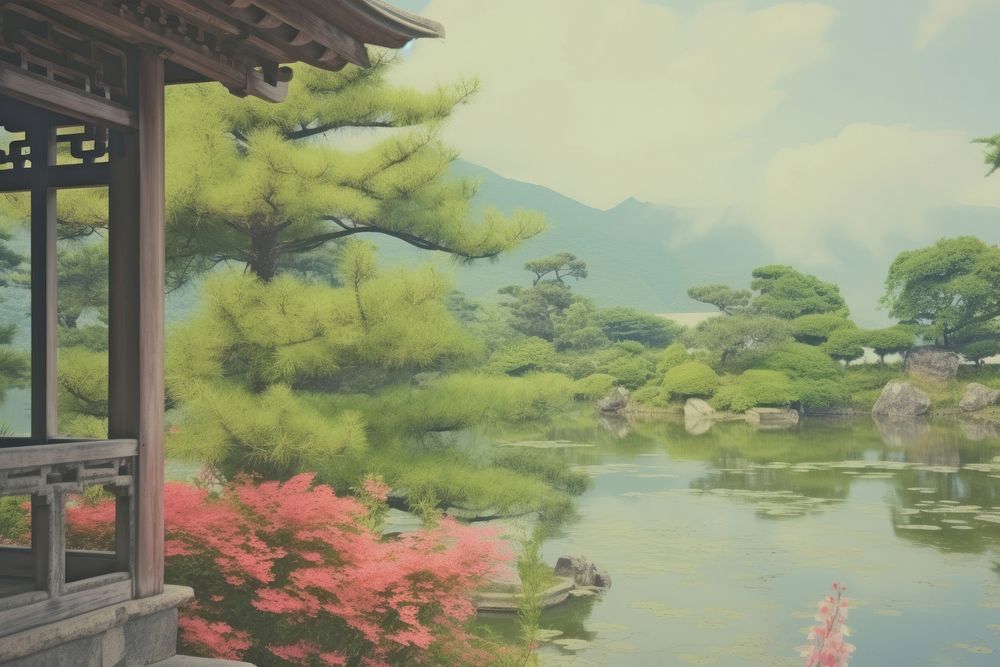 Japan landscape architecture building. AI | Premium Photo Illustration ...