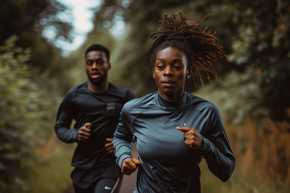 Black people running jogging adult | Free Photo - rawpixel