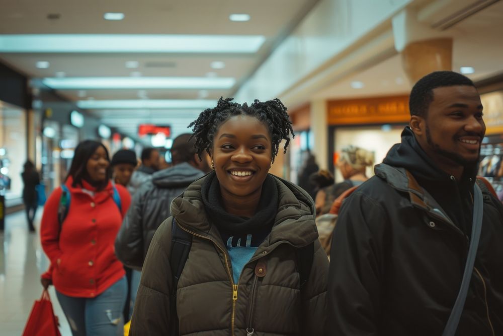 Happy black people shopping photography | Free Photo - rawpixel