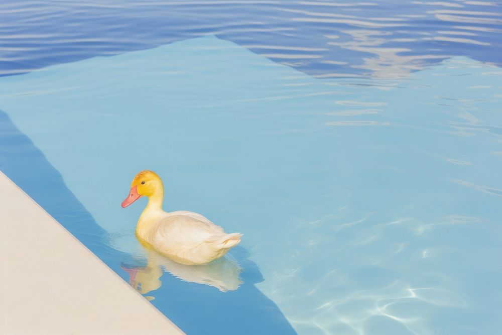 Swimming pool duck outdoors animal. | Free Photo - rawpixel