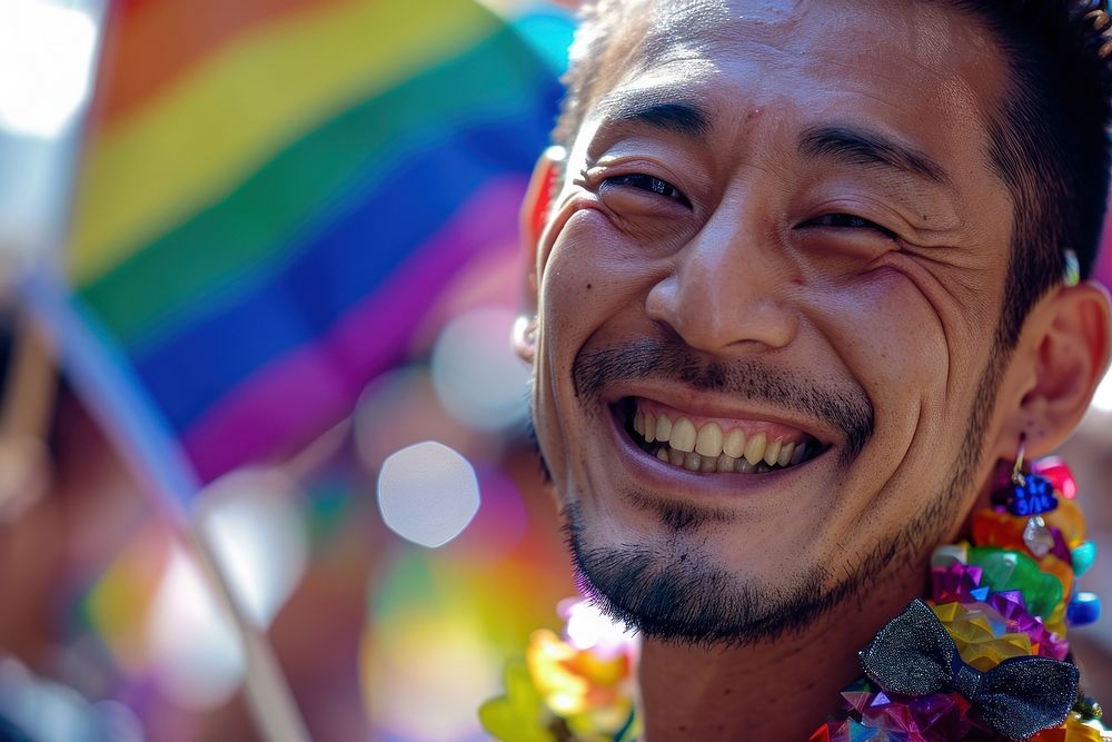 Japanese man smiling parade adult. | Free Photo - rawpixel
