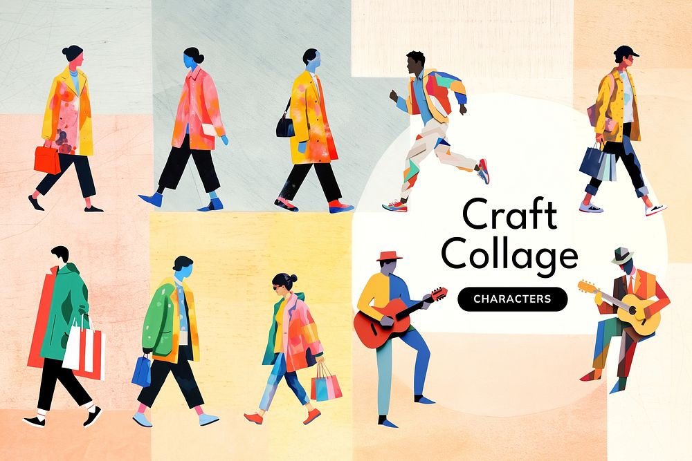 Craft collage character design element | Premium Photo - rawpixel