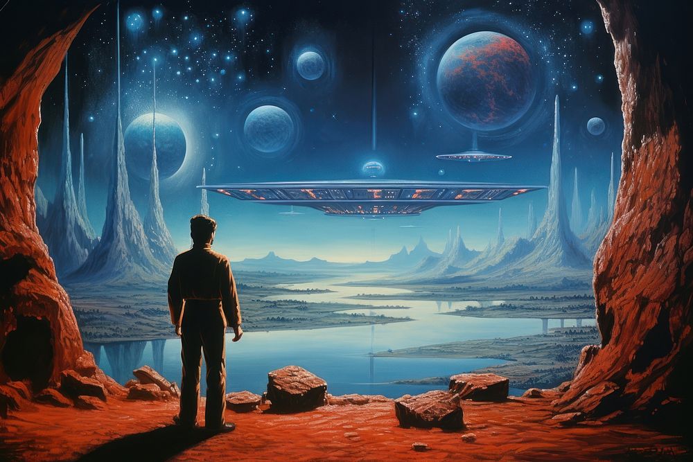 Artificial intelligence astronomy universe nature. | Free Photo ...