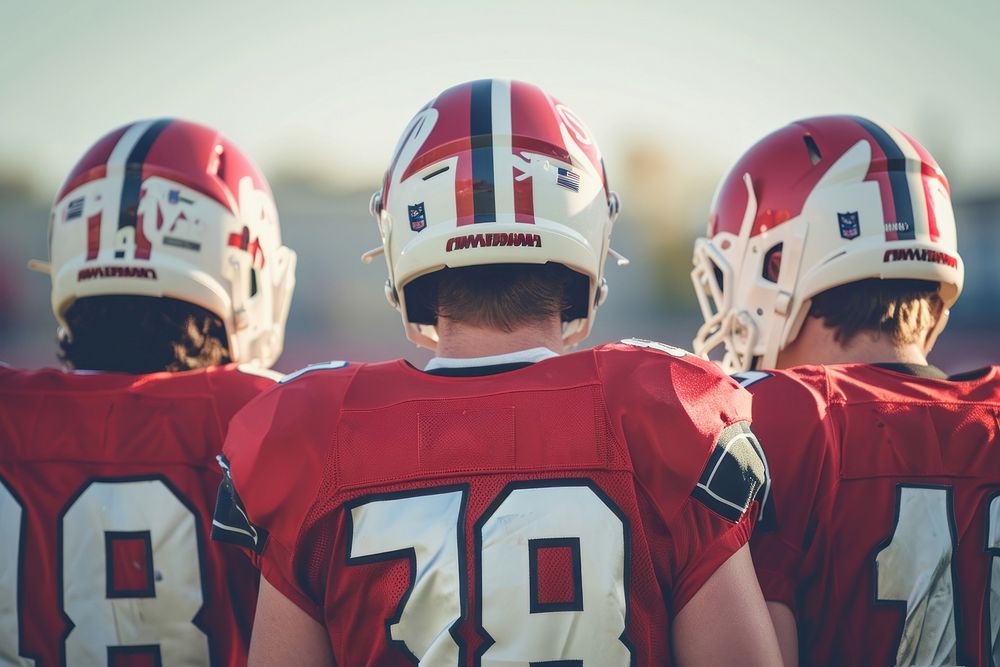 American football team teamwork helmet | Free Photo - rawpixel