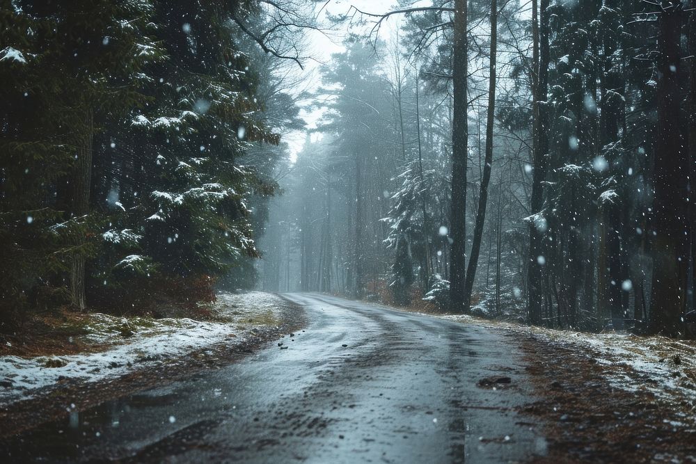 rainy forest outdoors nature winter. | Free Photo - rawpixel