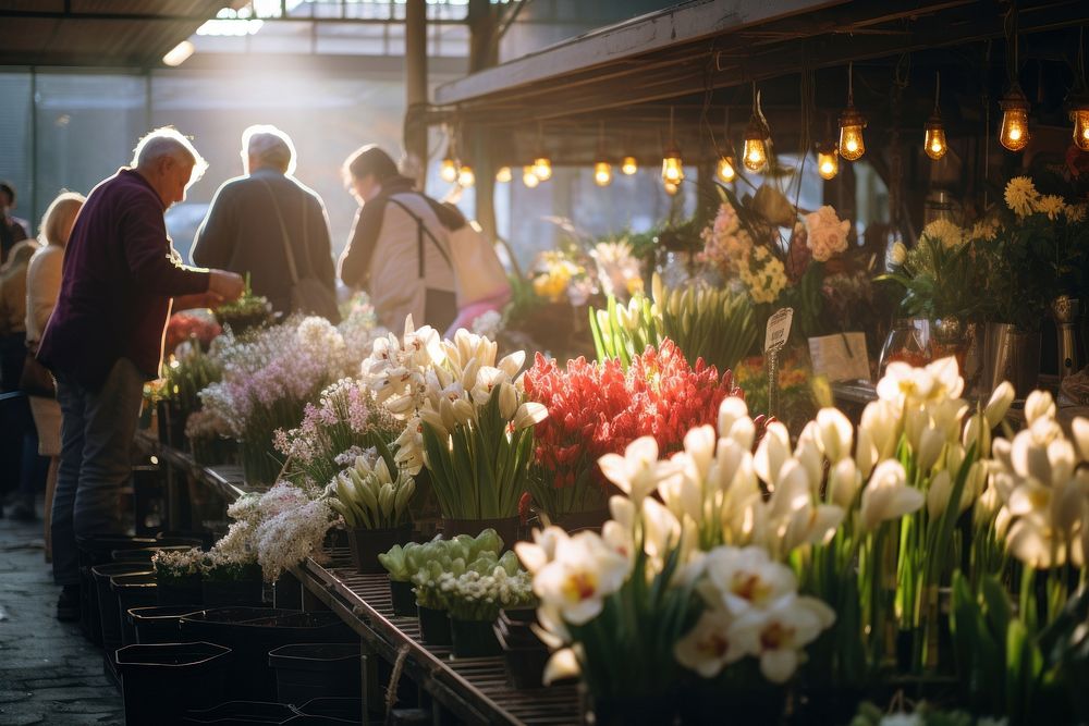 Local flowers market Europe plant | Free Photo - rawpixel