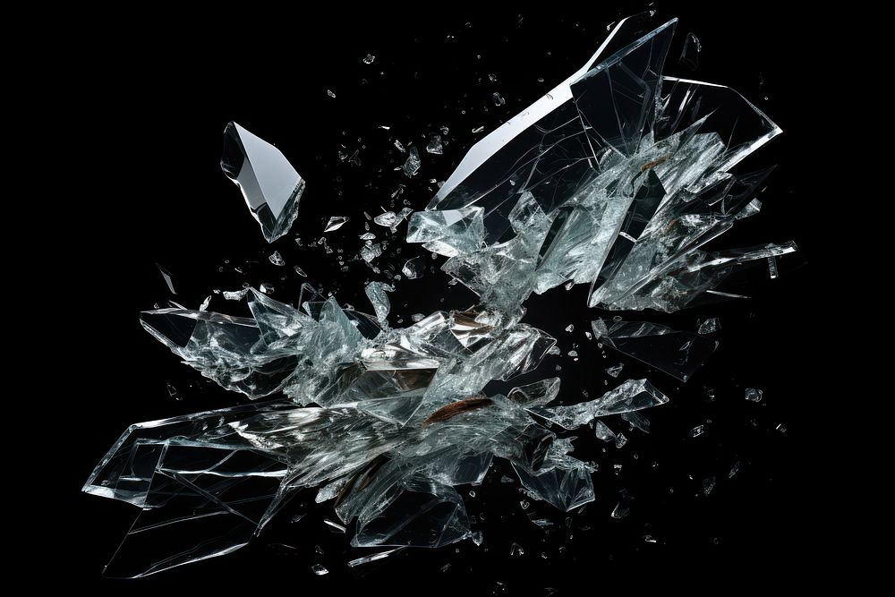 Shattering glass effect black black | Premium Photo - rawpixel