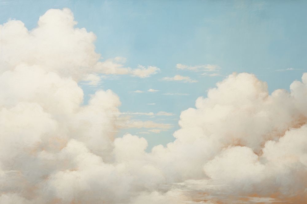 Blue sky backgrounds outdoors painting. | Free Photo Illustration ...