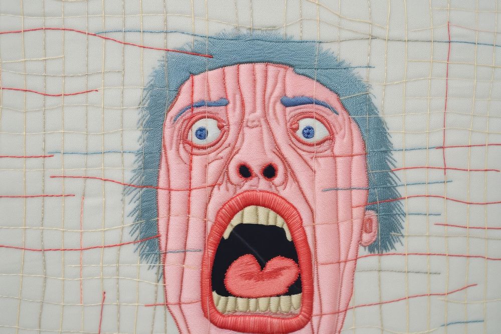 Man scream art cartoon pattern. | Free Photo - rawpixel