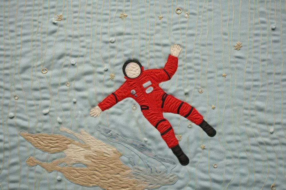 Diver swimming outdoors pattern quilt. | Free Photo - rawpixel