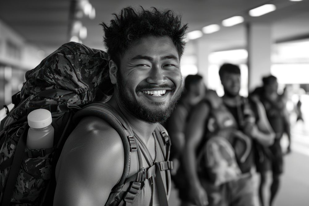 Happy Samoan friends backpack smiling | Free Photo - rawpixel