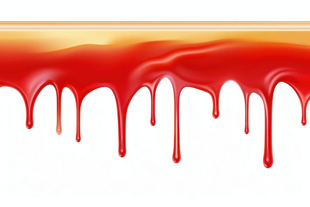 Dripping syrup line white background | Premium Photo Illustration ...