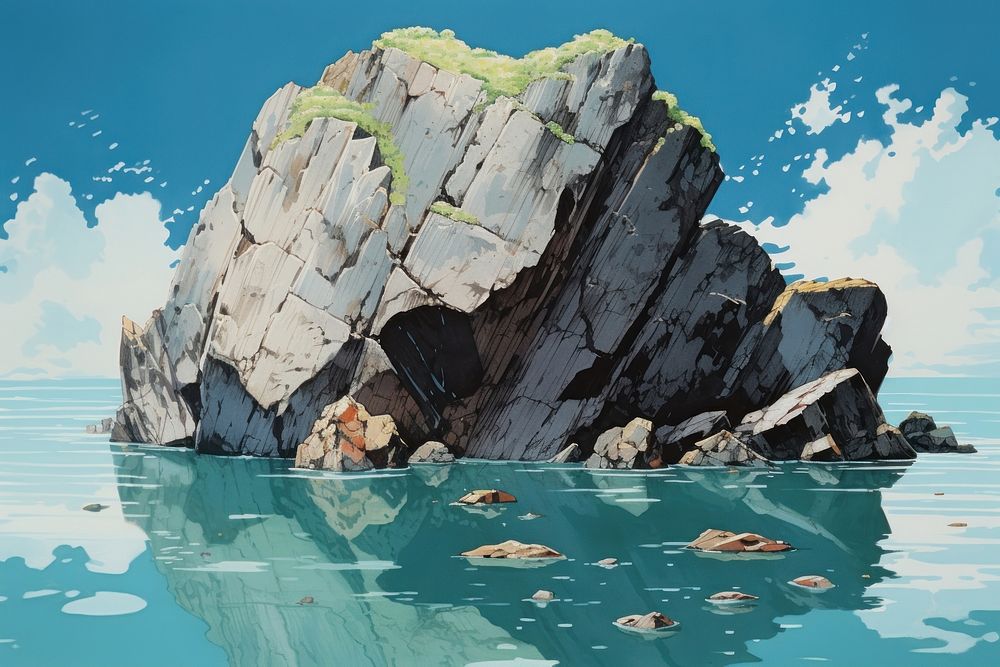 Close sinking rock outdoors nature | Free Photo Illustration - rawpixel