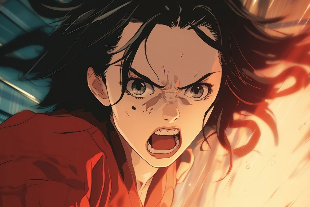 Anger anime adult aggression. | Premium Photo Illustration - rawpixel