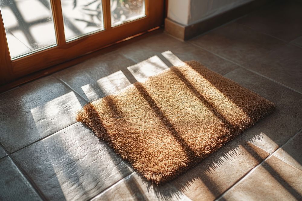 Minimal brown door mat shadow | Free Photo - rawpixel