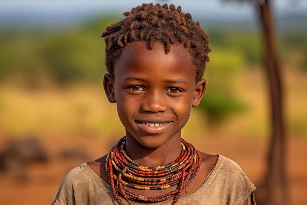African kid tribe child accessories. | Premium Photo - rawpixel