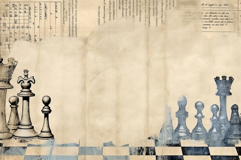 Chess border backgrounds paper game. | Free Photo Illustration - rawpixel