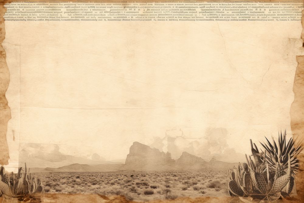 Desert border outdoors plant paper. | Premium Photo Illustration - rawpixel