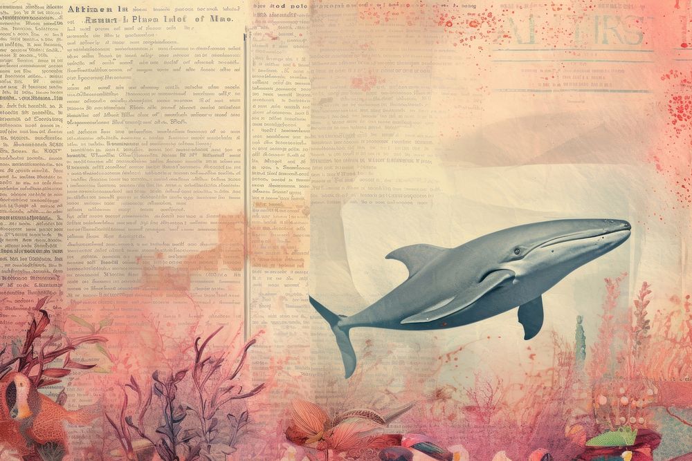 Whale border animal shark paper. | Premium Photo Illustration - rawpixel