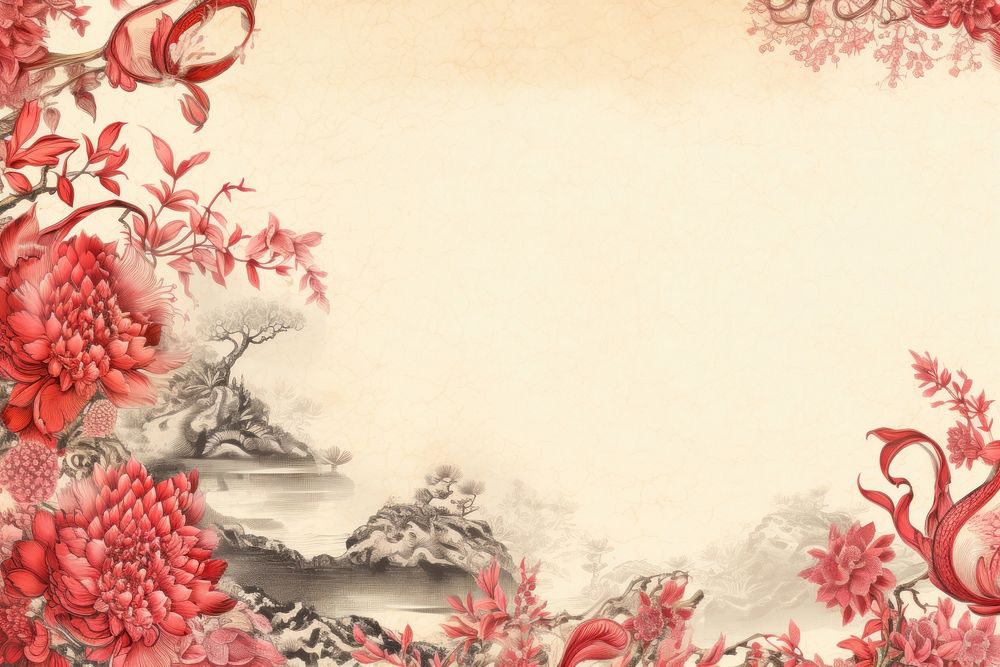 Red chinese dragon border backgrounds | Premium Photo Illustration ...