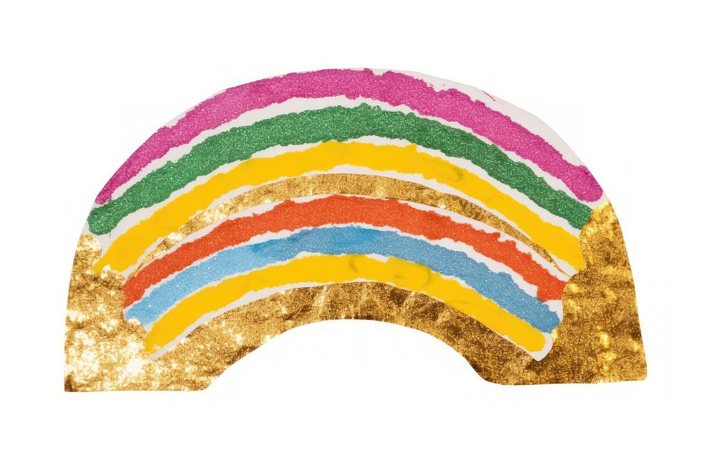 Rainbow ripped paper white background | Premium Photo Illustration ...