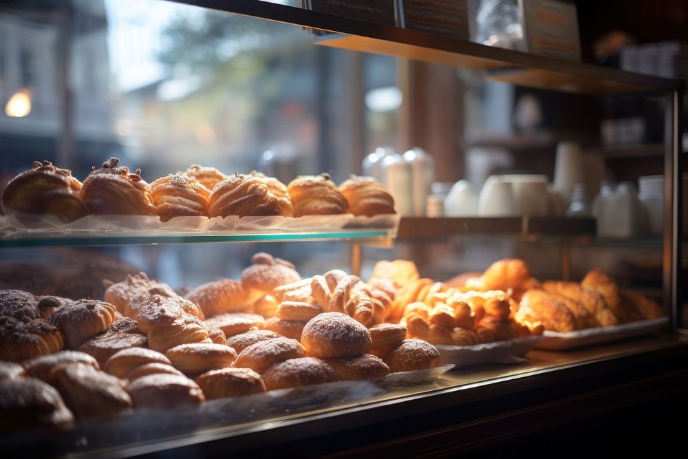 Pastries bakery window bread food. | Premium Photo - rawpixel