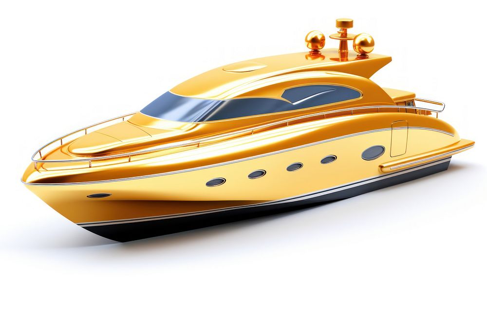 Vehicle yacht boat gold. | Free Photo Illustration - rawpixel