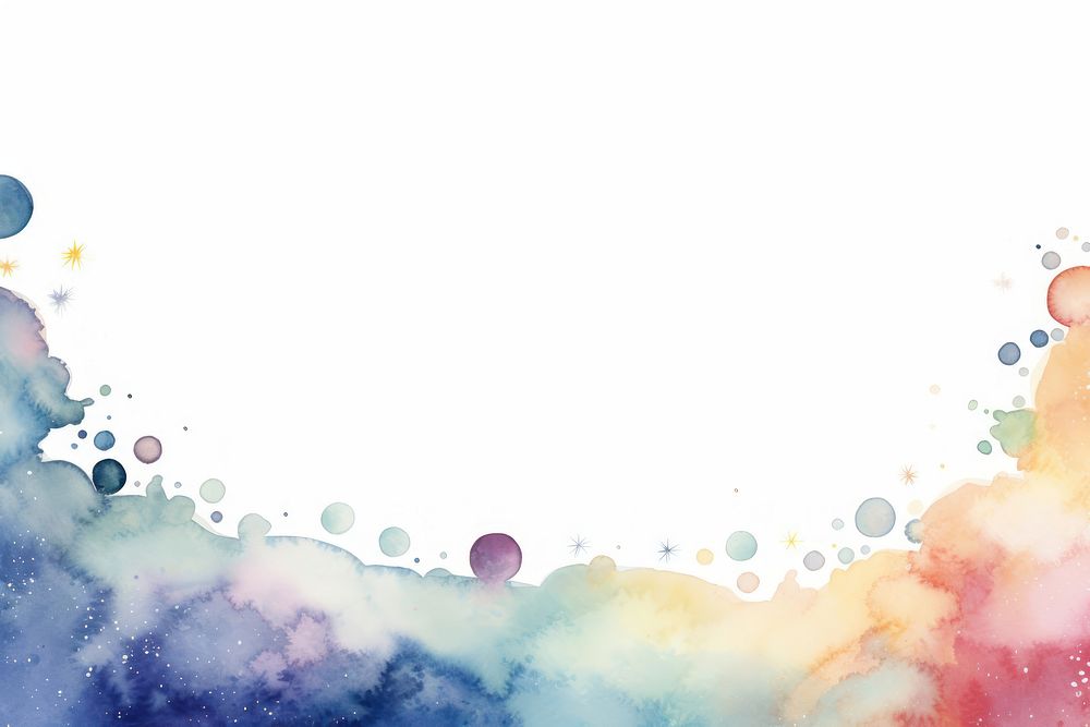 Astrology border backgrounds painting creativity. | Premium Photo ...