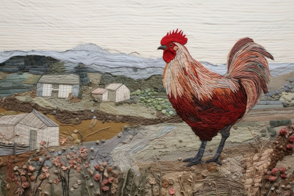 Farm chicken landscape poultry animal. | Premium Photo - rawpixel