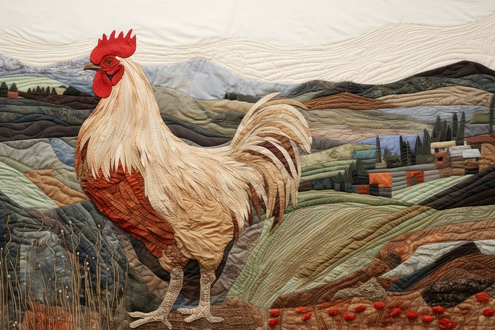 Farm chicken landscape poultry animal. | Free Photo - rawpixel