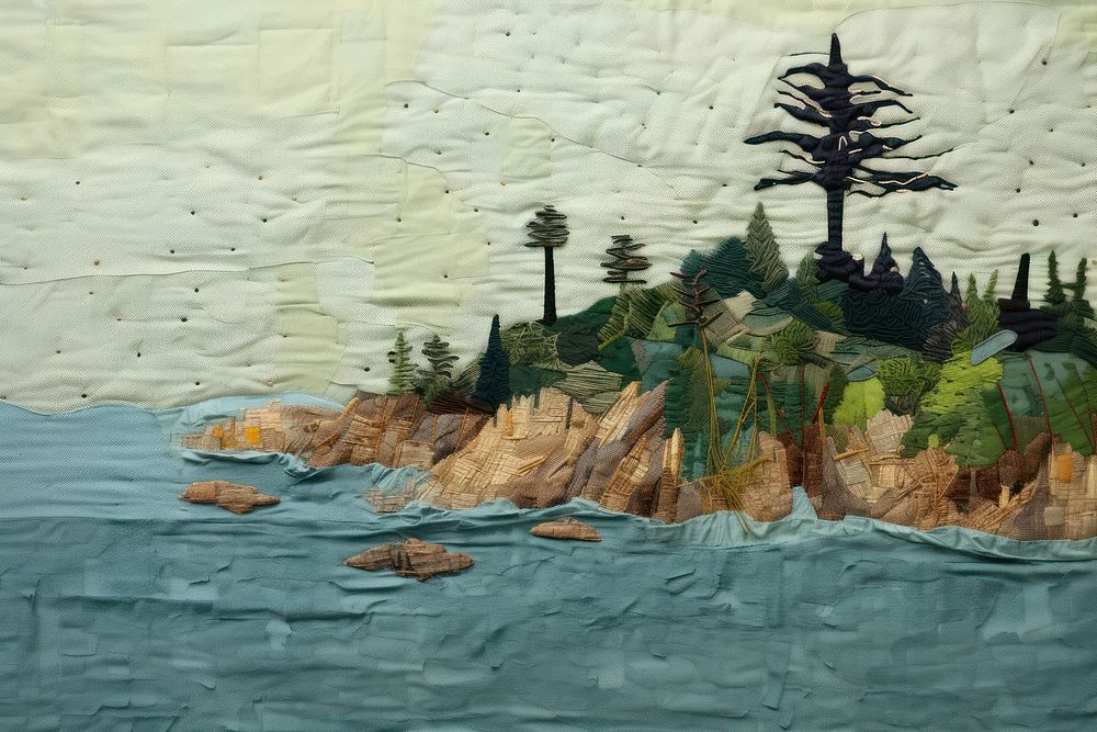 Island landscape outdoors painting. | Free Photo - rawpixel