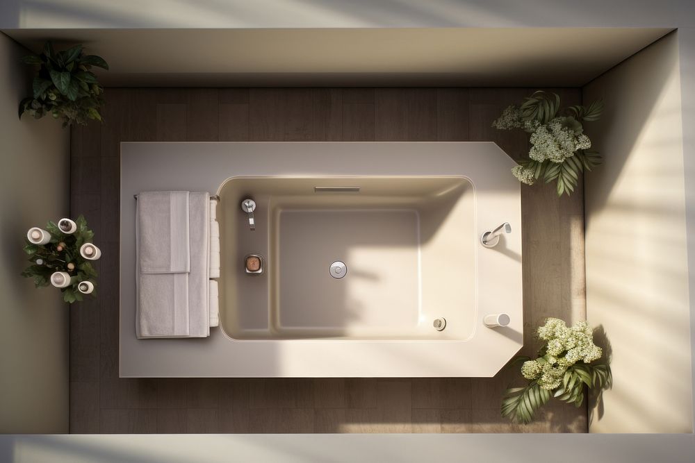 Bathroom bathtub jacuzzi plant. | Free Photo - rawpixel