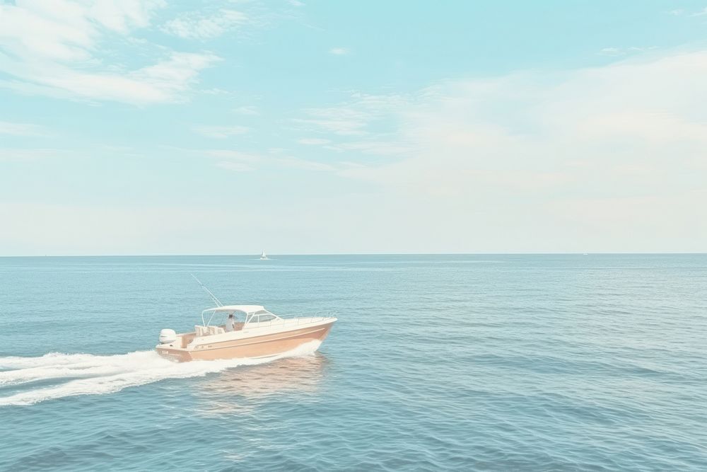 Speed boat moving ocean outdoors | Premium Photo - rawpixel