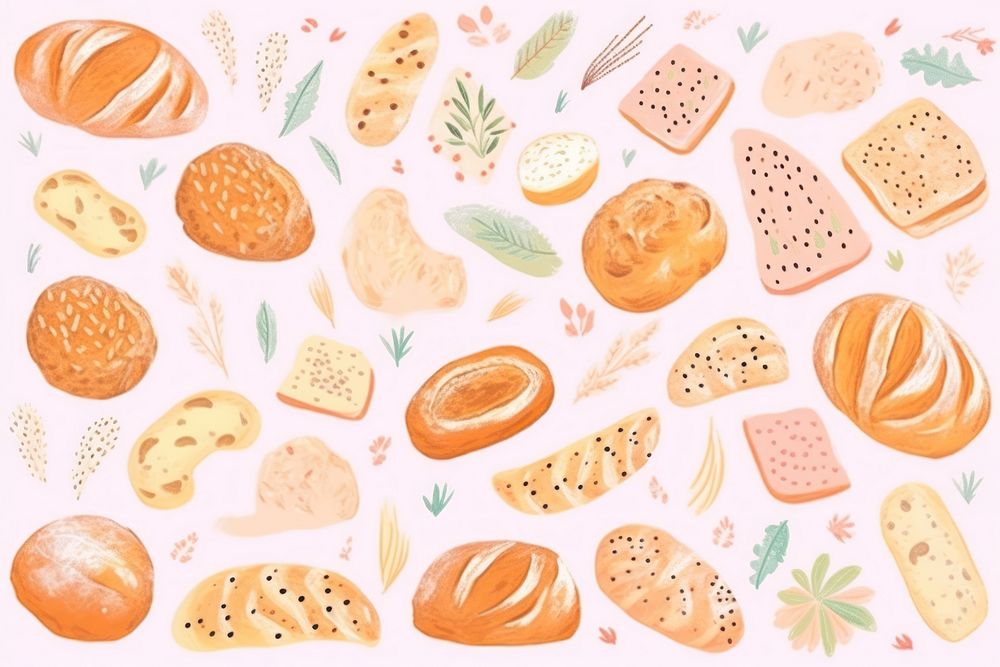 Abstract art bread backgrounds food | Free Photo Illustration - rawpixel