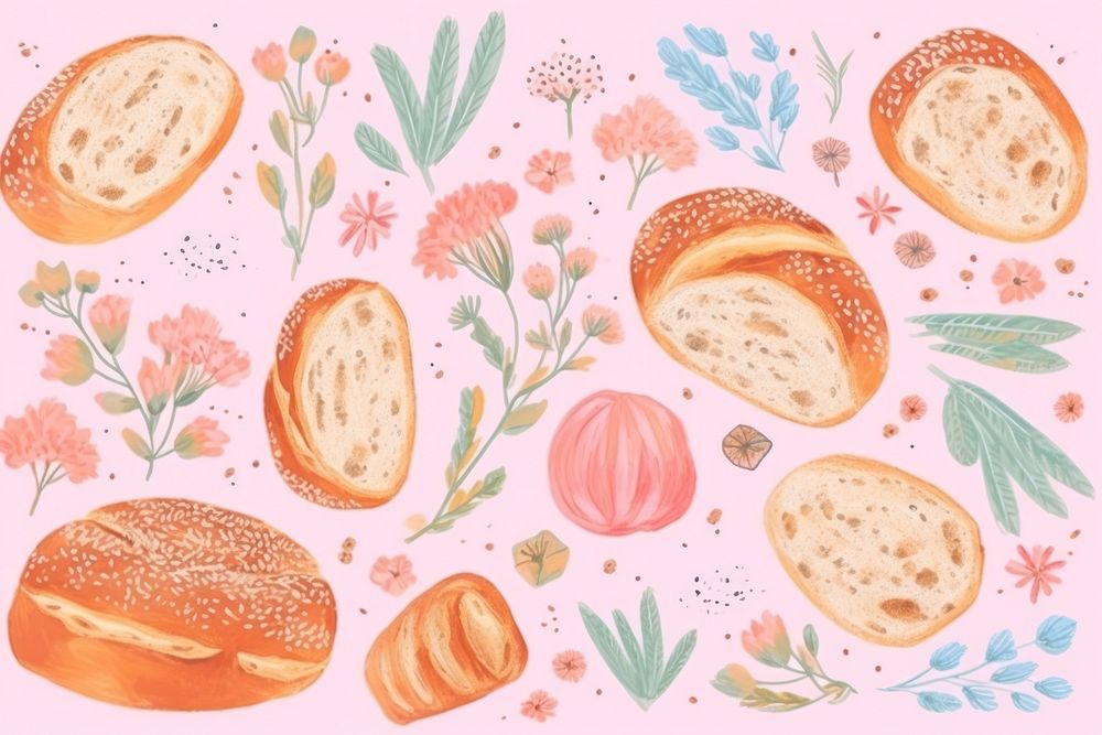 Abstract art bread backgrounds food | Free Photo Illustration - rawpixel