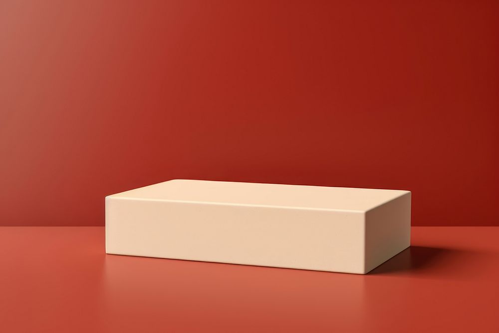 Packaging white red box | Free Photo - rawpixel