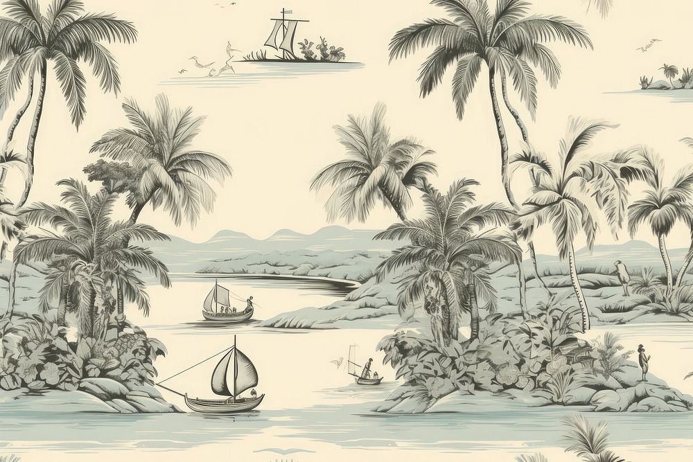 Tropical beach toile watercraft sailboat | Free Photo Illustration ...