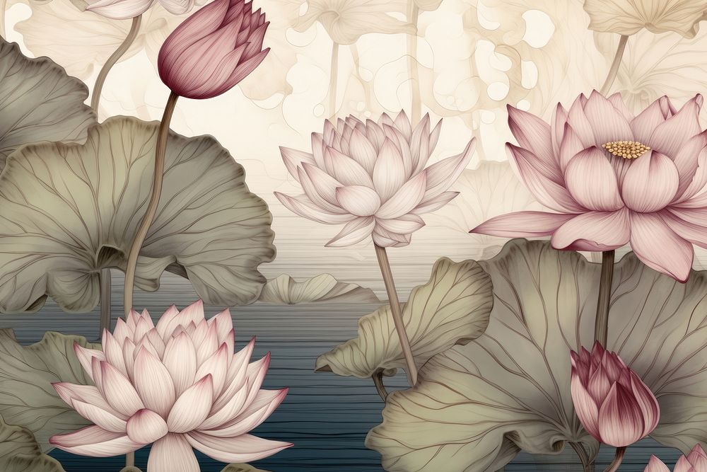 Water lily toile flower plant | Premium Photo Illustration - rawpixel