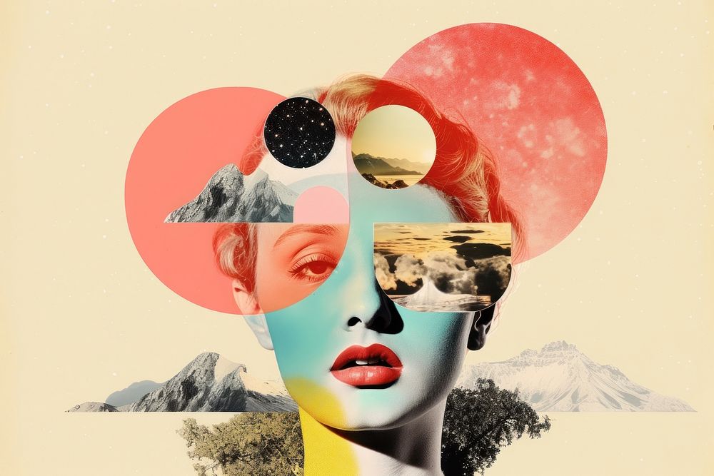 Collage Retro dreamy influencer collage | Free Photo Illustration ...