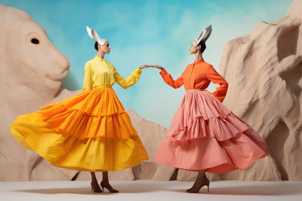Easter dancing fashion adult | Free Photo Illustration - rawpixel